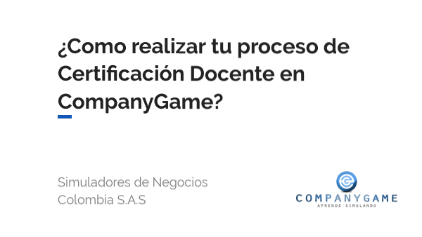 Certificación Docente | Genially