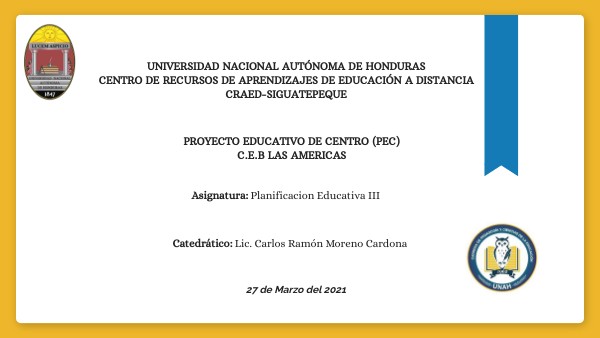 PEC Presentación | Genially