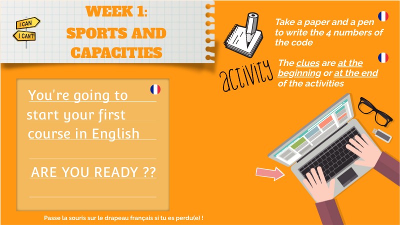 SPORTS AND CAPACITIES (Niveau 6ème) | Genially