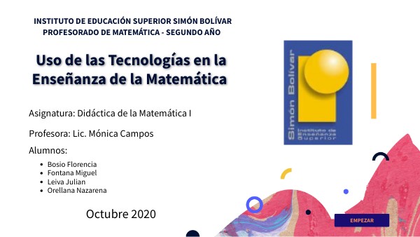 Coloquio Final | Genially