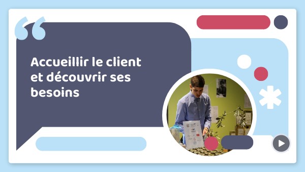 Accueillir le client et découvrir ses besoins | Genially
