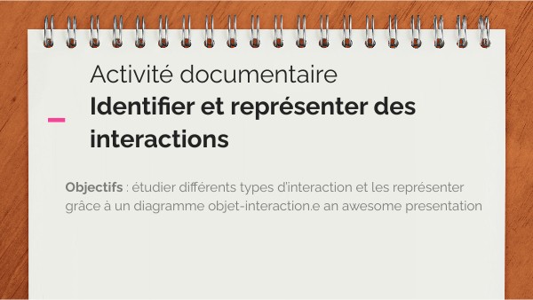 2° AD Identifier et rerésenter des interactions | Genially