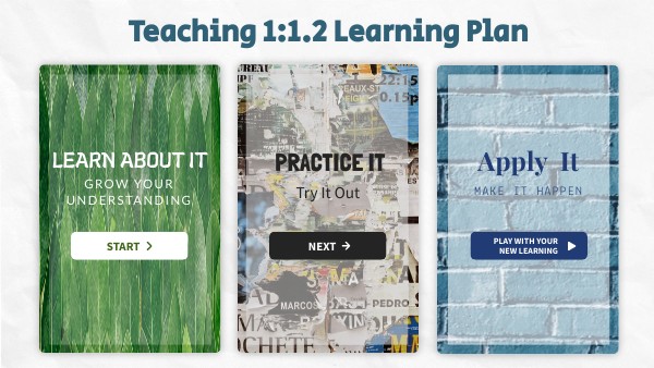 Teaching 1:1.2 Learning Plan