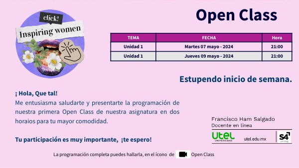 Semana 1 BD OPEN CLASS | Genially