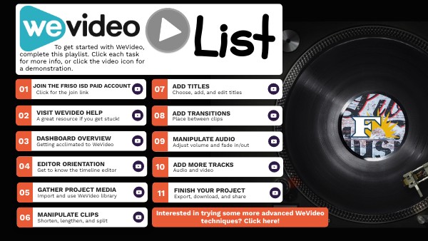 WeVideo Student Playlist | Genially