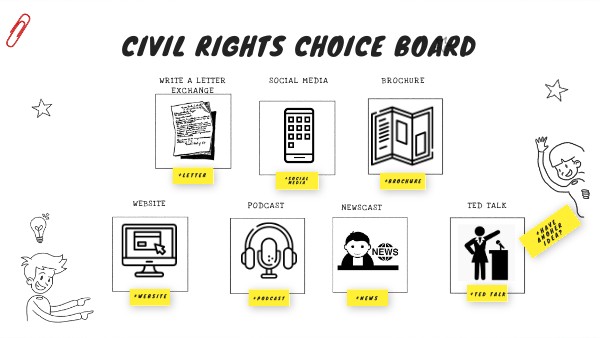 Civil Rights Inquiry Choice Board | Genially
