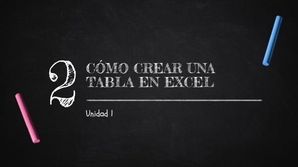 Crear Tablas en Excel | Genially