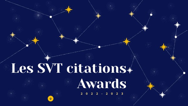 SVT citations awards 2022-2023