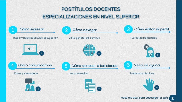 Guía Postítulo La enseñanza y el cuidado de la primera infancia | Genially