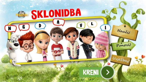 Sklonidba - interaktivni pregled - Naš hrvatski 5 | Genially