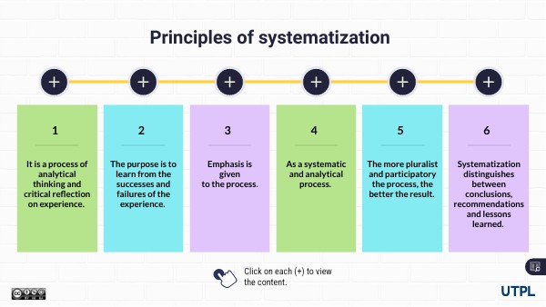 Principles of systematization