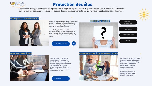 La protection des élus du CSE | Genially