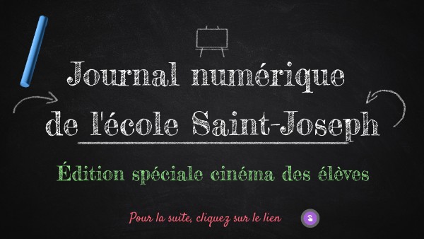 journal numérique de l'école saint-joseph édit. spéciale | Genially