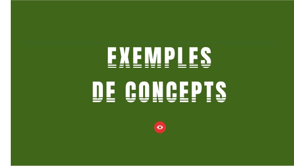 Exemples de concepts | Genially