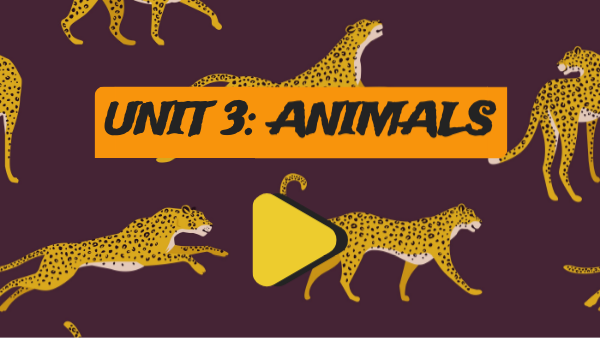 Unit 3: Animals202021