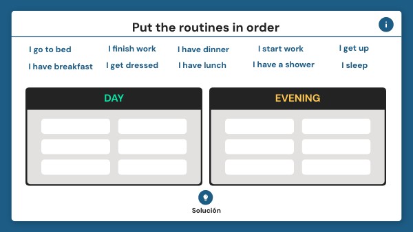 Daily Routines | Genially