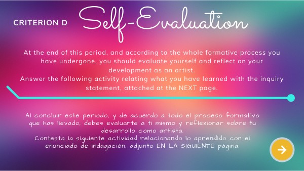 Self-Evaluation Dartboard PAI 3 | Genially