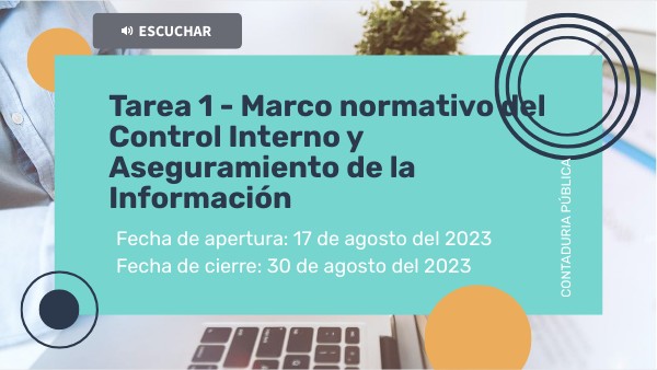 Tarea 1- Control Interno 16-04-2023 | Genially