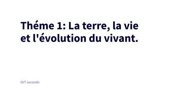 Seconde chapitre 1 | Genially