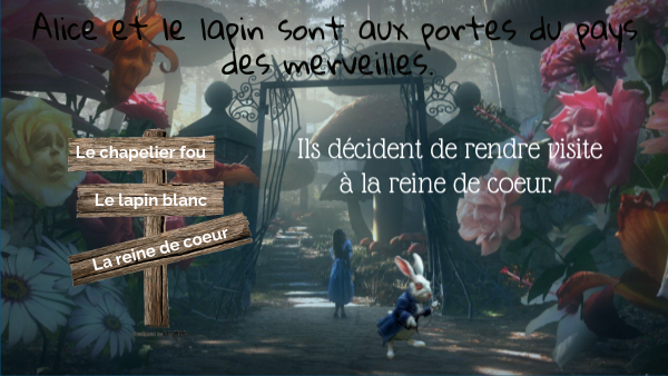 Alice au pays des merveilles partie 2 | Genially