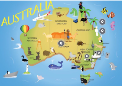 Australia map | Genially