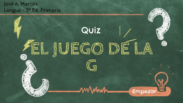 Repaso sonido "g" suave | Genially