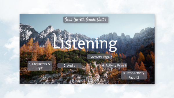 Listening_U1_4P_GU | Genially