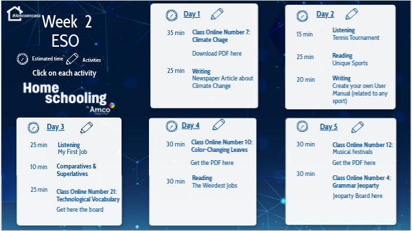 Planning Week 2 - ESO