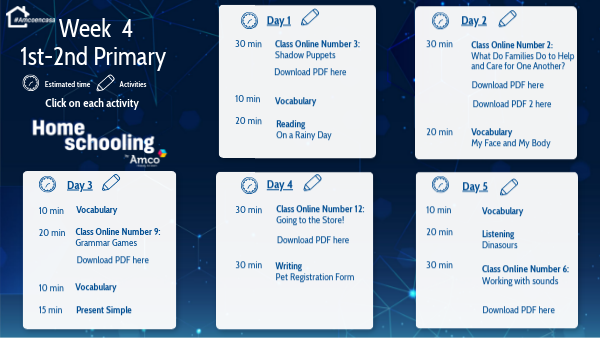 Planning Week 4 - 1st-2nd