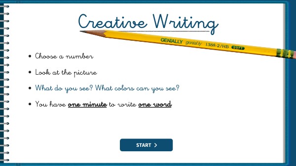 Creative Writing 1st 2nd | Genially