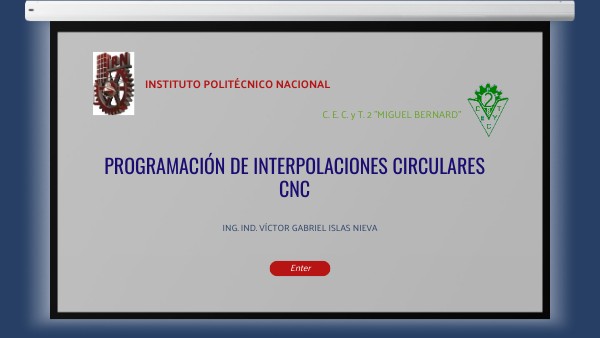 Programación de interpolación circular CNC | Genially