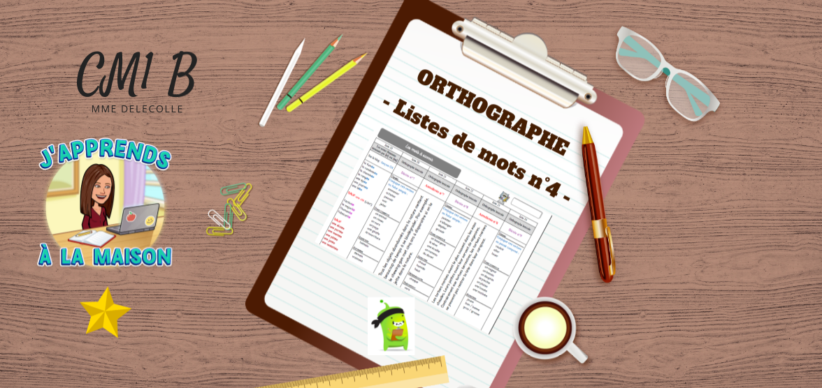 Liste de mots P4 | Genially