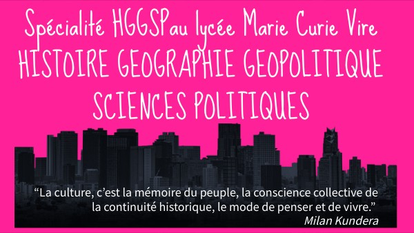 présentation HGGSP lycée Marie Curie | Genially