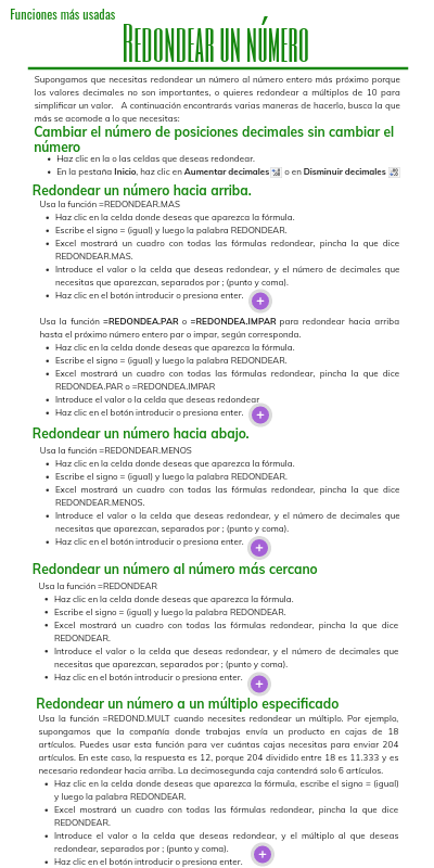 Redondear un número