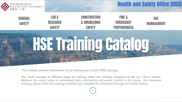 HSE Training Catalog | Genially