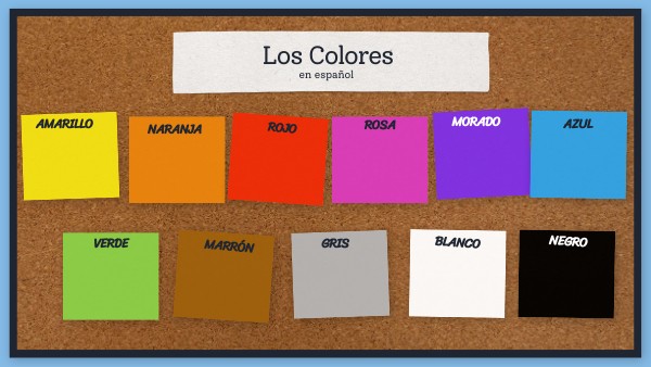 LOS COLORES EN ESPAÑOL | Genially