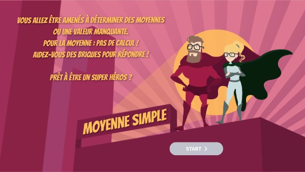 SUPERHEROES Moyenne simple