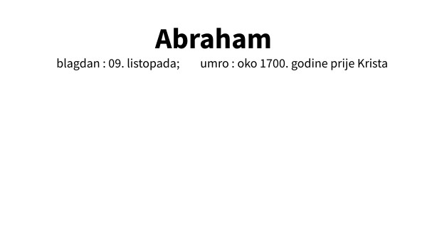 Abraham | Genially