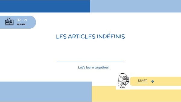 Les articles indéfinis