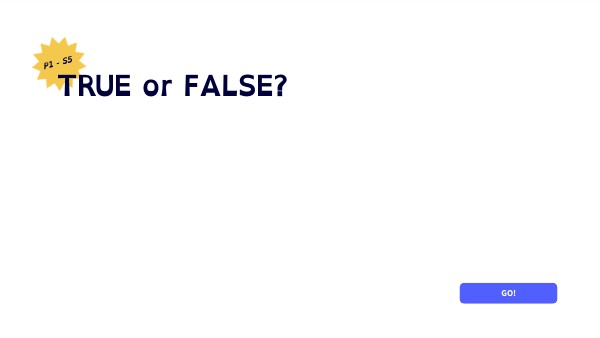 True or false? | Genially
