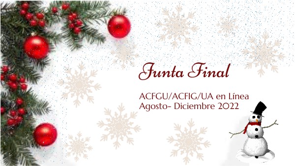 JUNTA FINAL ACFGU/ACFIG /UA en Línea | Genially