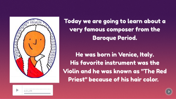 Vivaldi 1st Grade | Genially