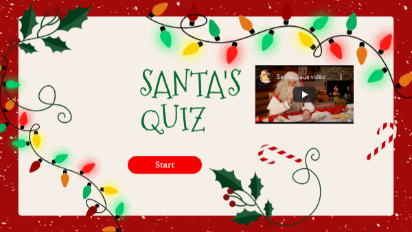 Santa's quiz | Genially