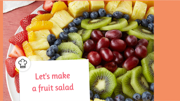 Let's make a fruit salad | Genially