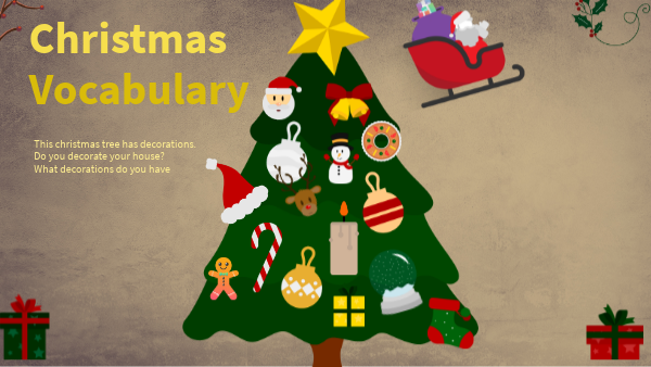 Christmas vocabulary