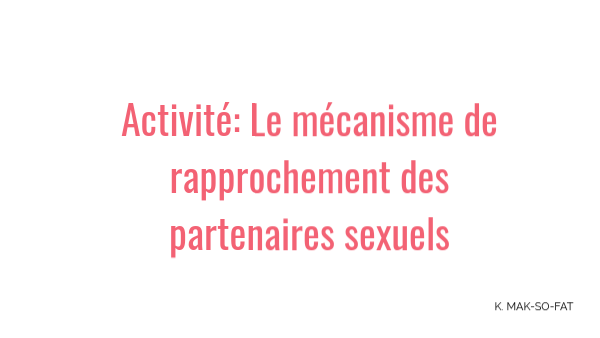 Mécanismes de rapprochement des partenaires sexués | Genially