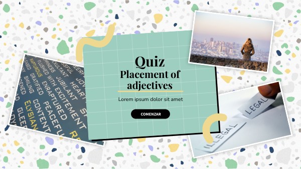 GAME Word Keys (Placement of adjetives) | Genially