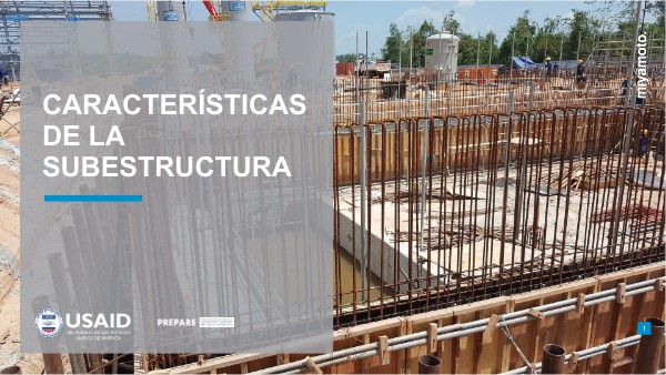 1.2 Características de la subestructura