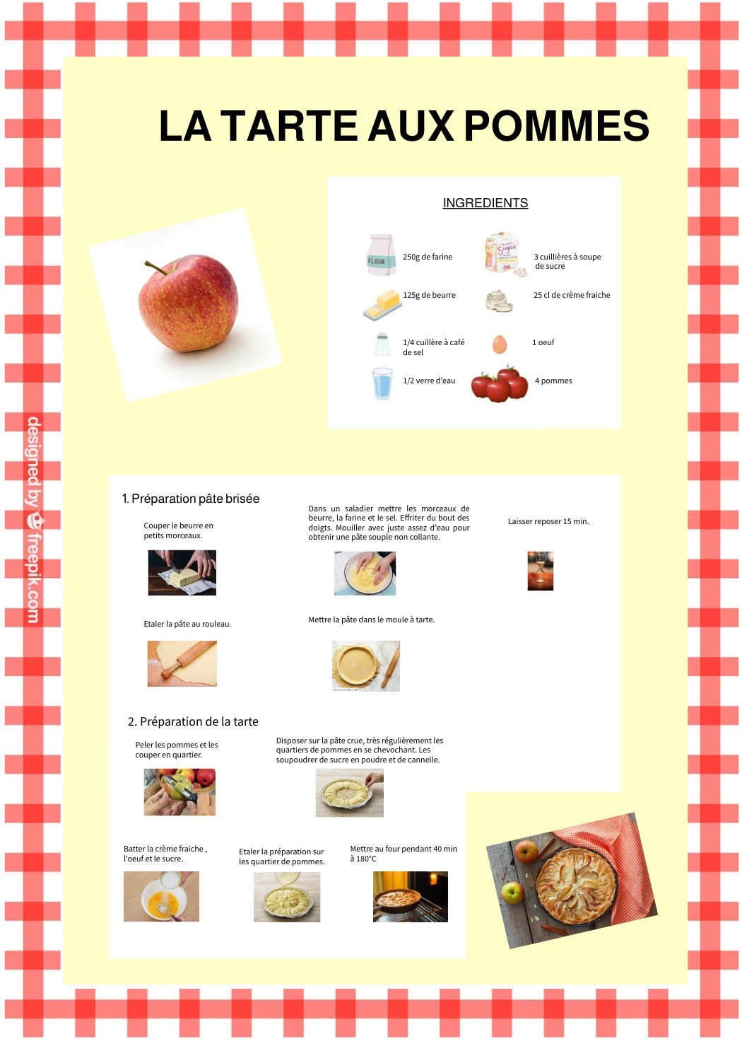 Tarte aux pommes | Genially
