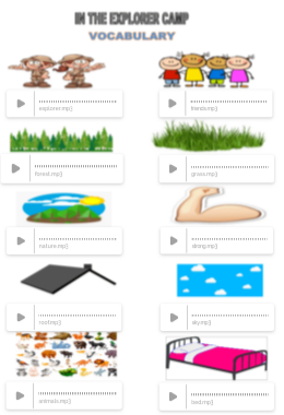 VOCABULARY EXPLORER CAMP